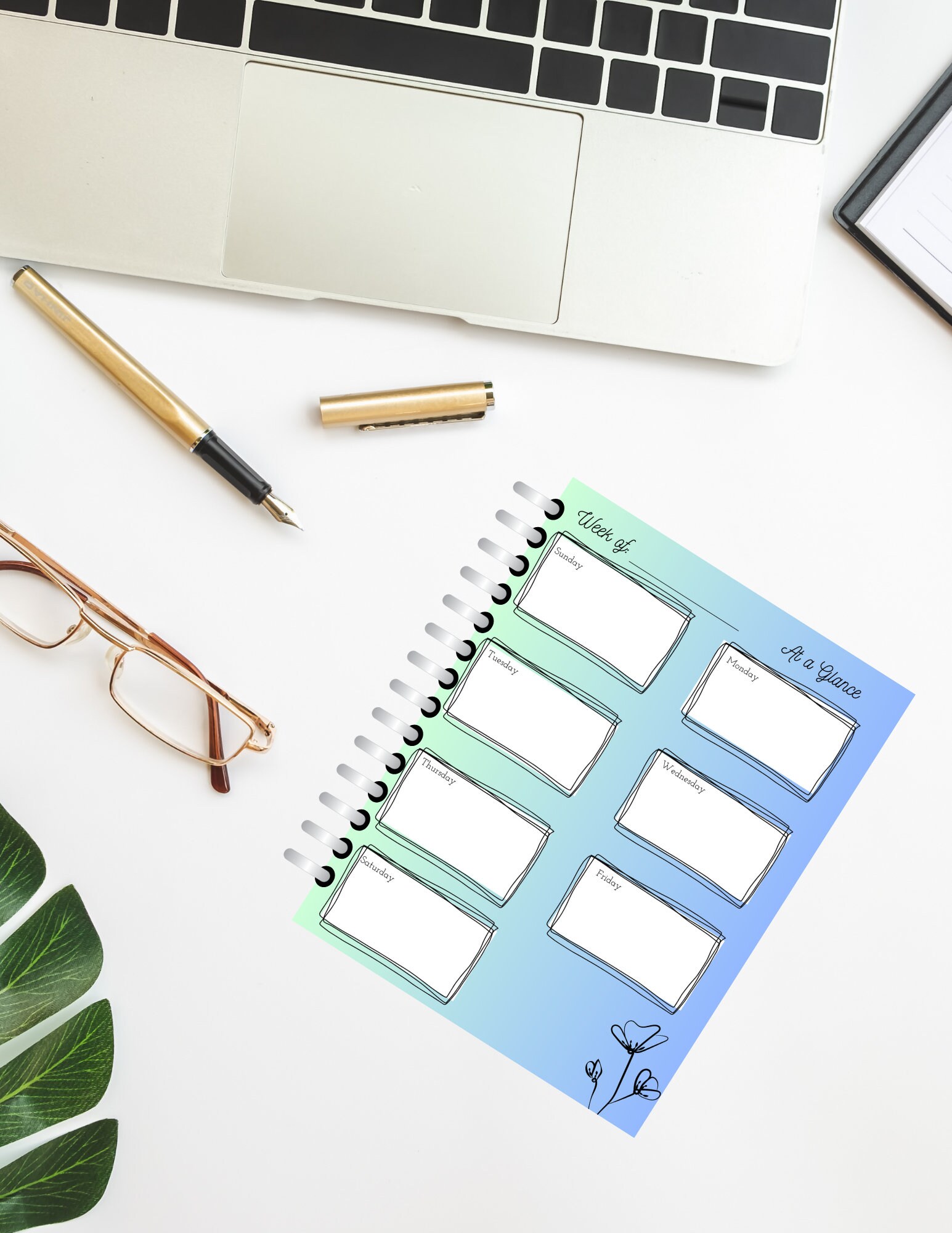 Weekly/daily Ombre Planner (simple Version) - Etsy