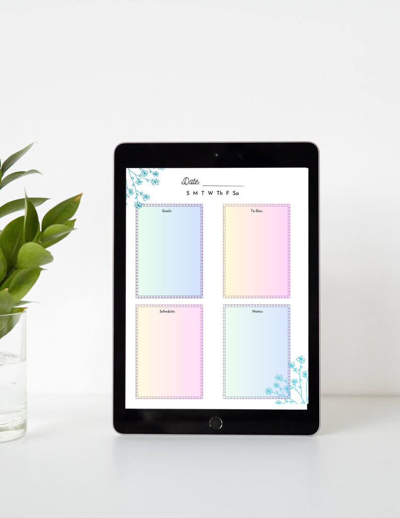 Weekly/daily Ombre Planner (simple Version) - Etsy