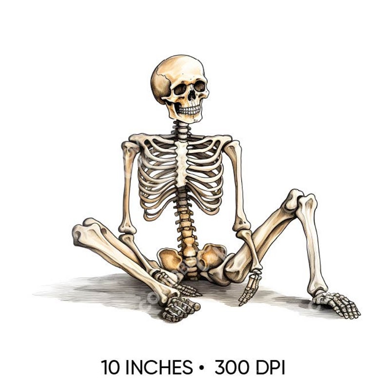 Playful Skeletons Clipart, Dancing Skeletons, Halloween Skeleton ...