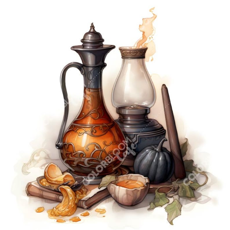 Witch Clipart, Magical Potions, Witch Spellbook, Potion Ingredients ...