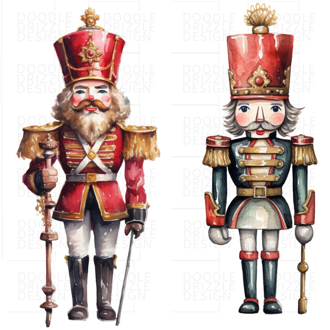 Christmas Nutcracker Clip Art 24 High Quality Pngs, Digital Download ...