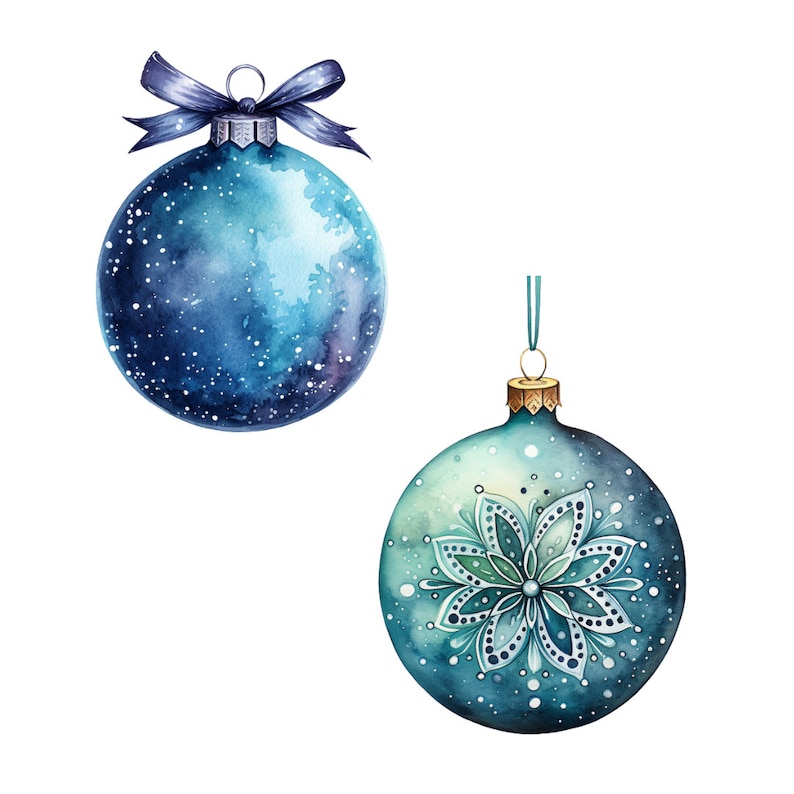 Christmas Baubles Clipart Set - Instant Digital Download for Commercial ...