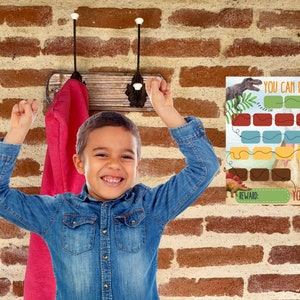 Dinosaur Reward Chart | Printable Reward Chart | Dinosaur Sticker Chart ...