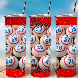 Bingo Tumbler Design for Sublimation | 20oz Skinny Tumbler Download ...
