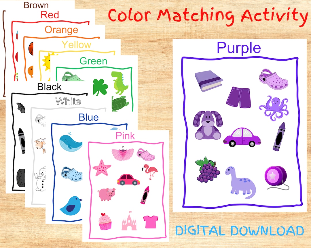 Color Matching Activity | Education Activity for Kids | Learning Colors ...