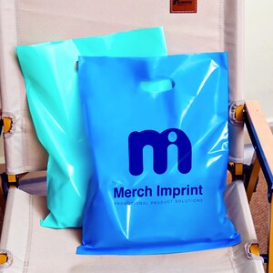 100/200/500 Personalised Carrier Bags Logo Printed Polythene Bags ...