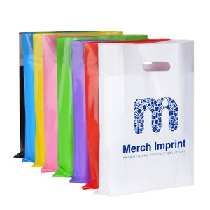 100/200/500 Personalised Carrier Bags Logo Printed Polythene Bags ...