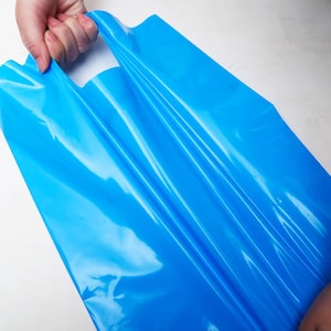 Personalized Plastic Carrier Bags: Custom Logo for Shops & Events - Etsy