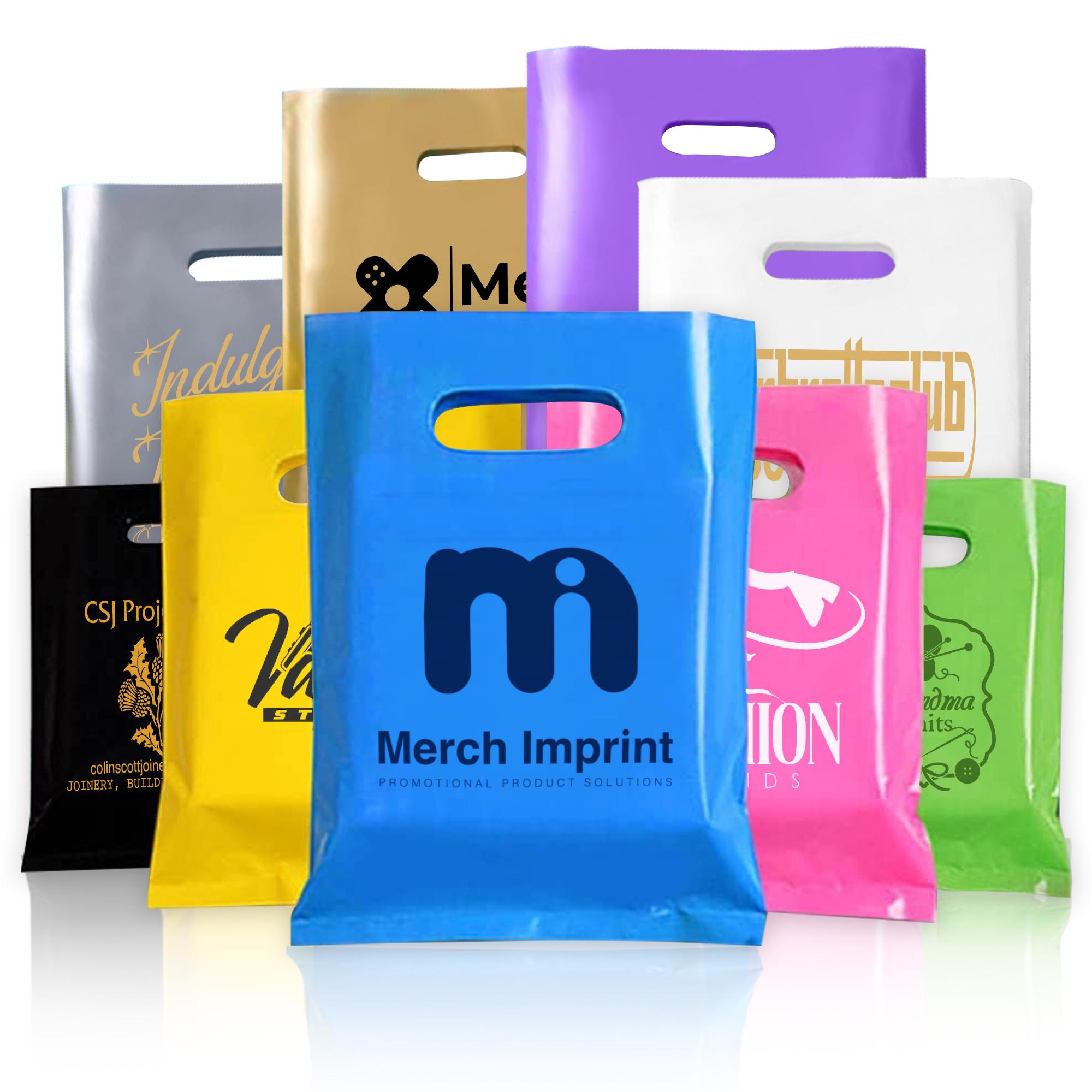 Personalized Logo Printed Polythene Carrier Bags: Event Shopping Bags ...