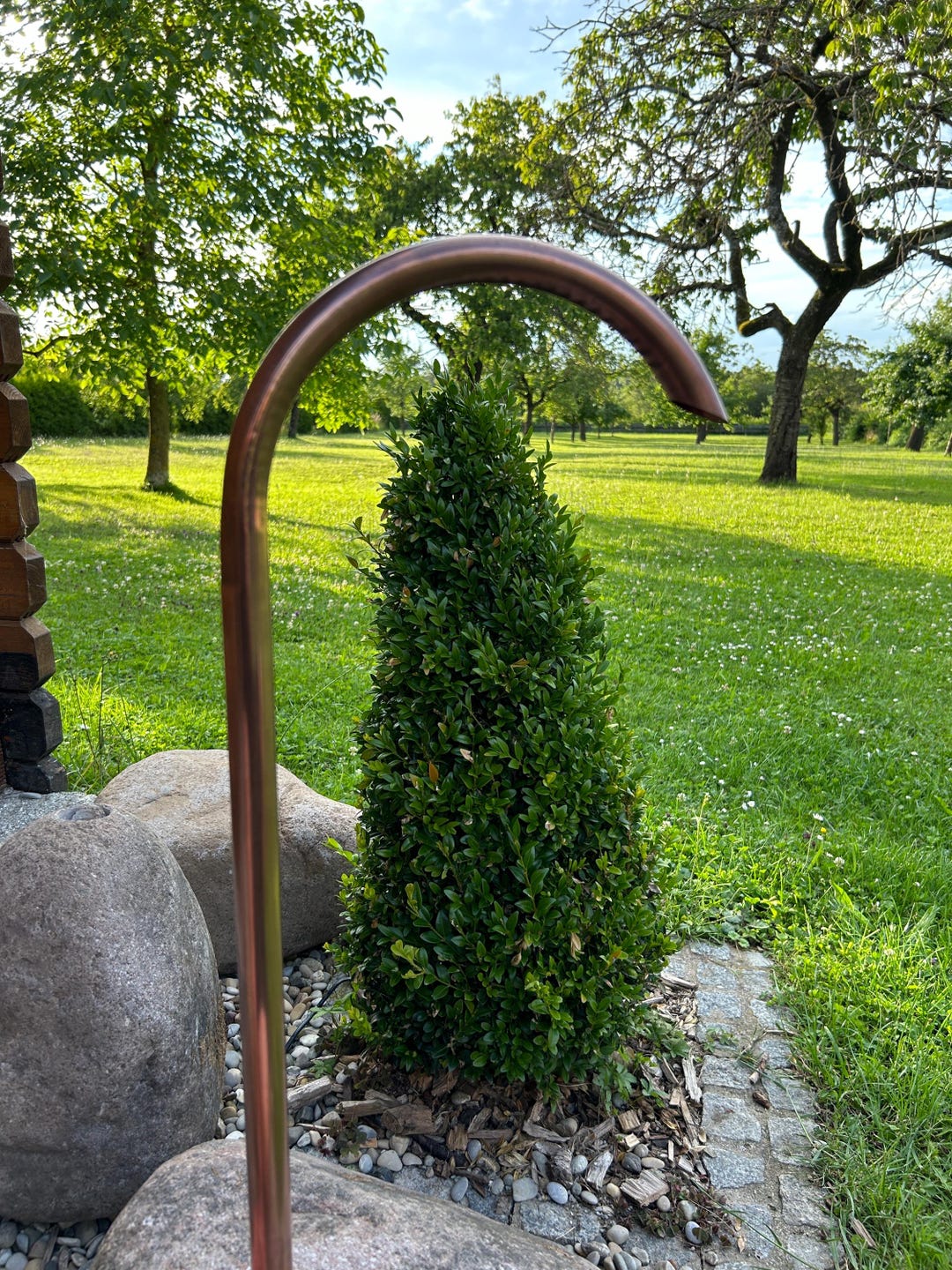 Fountain Inlet Made of Copper 22 Mm, Gargoyle, Fountain Arch, Gooseneck ...