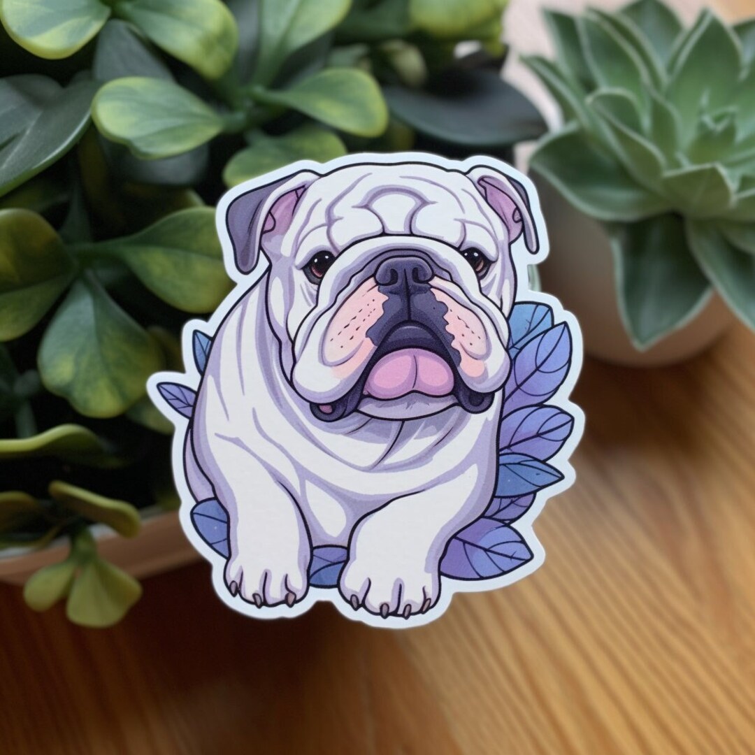 ENGLISH BULLDOG STICKER | Bulldog Decal Sticker, Dog Sticker, Dog Lover ...