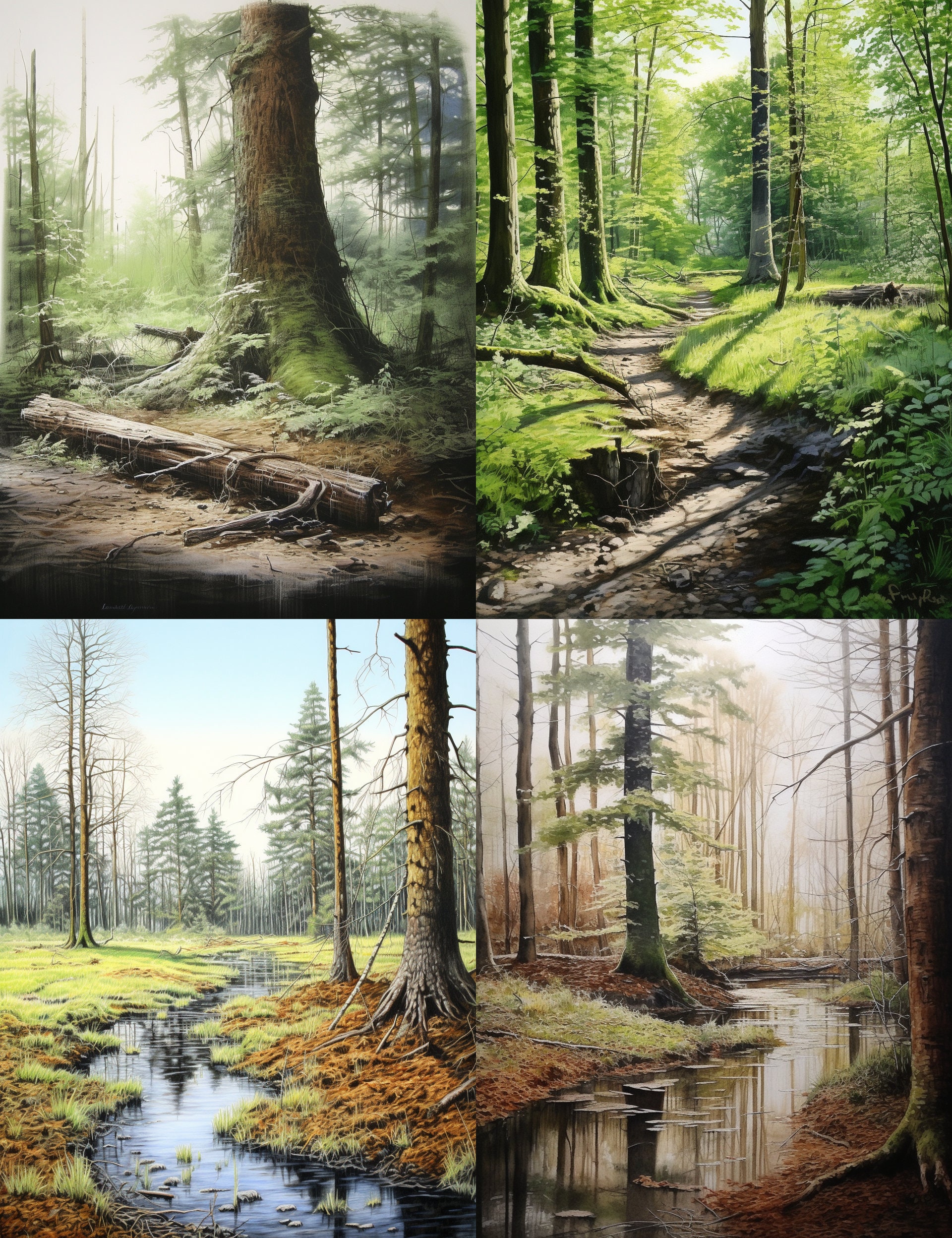 Ancient Forest Coloring Pages 25 Instant Download PDF Pages Coloring ...