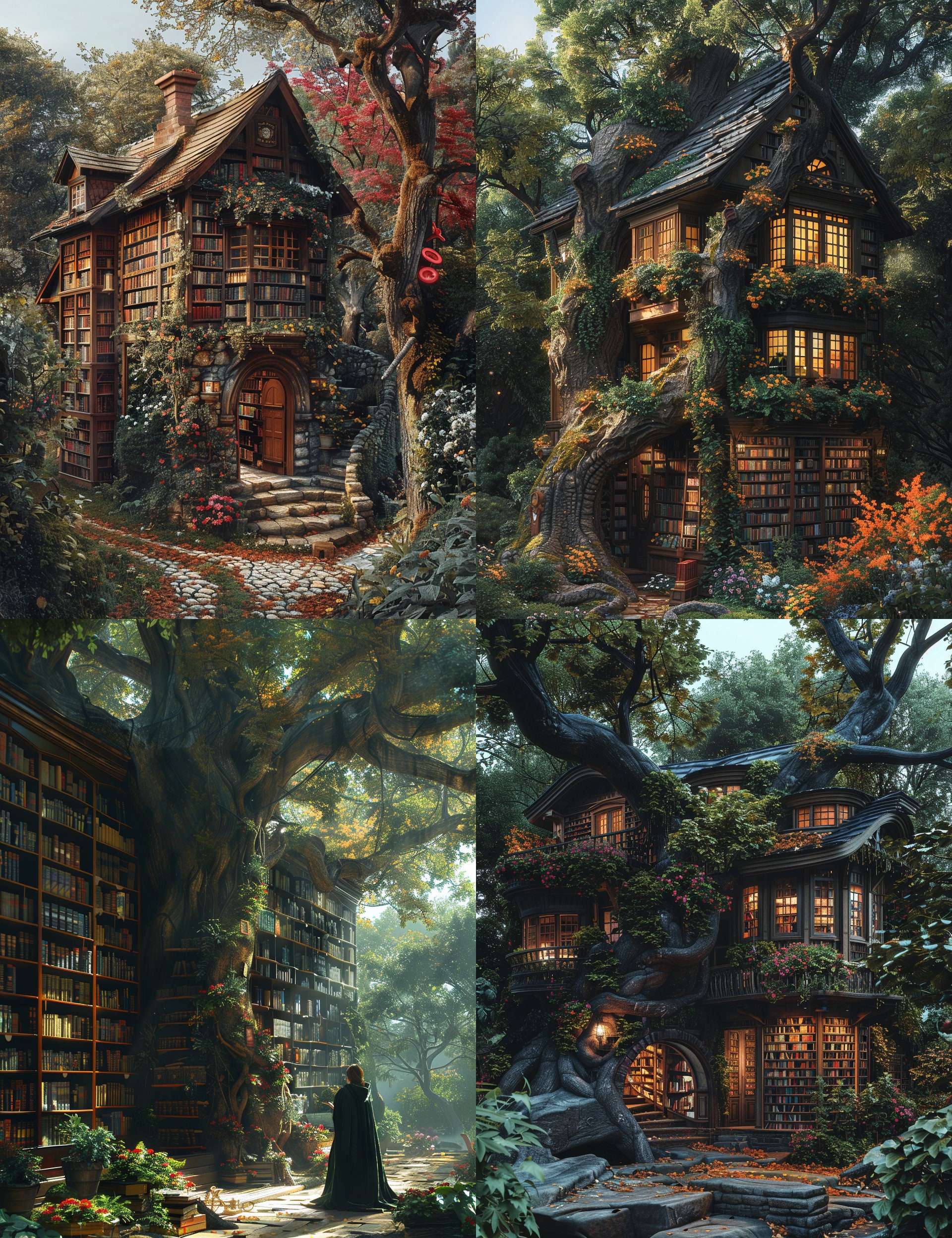 Enchanted Library Coloring Pages Instant Download PDF Pages Coloring ...