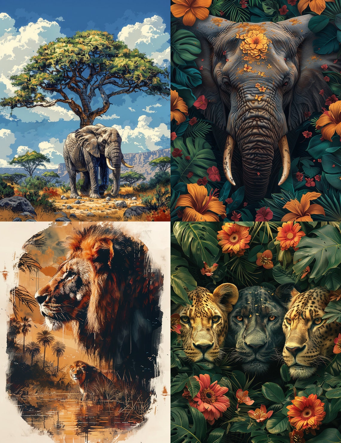 African Safari Coloring Pages Instant Download PDF Pages Coloring Book ...