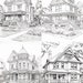 Historic Houses Coloring Pages Instant Download PDF Pages Coloring Book ...
