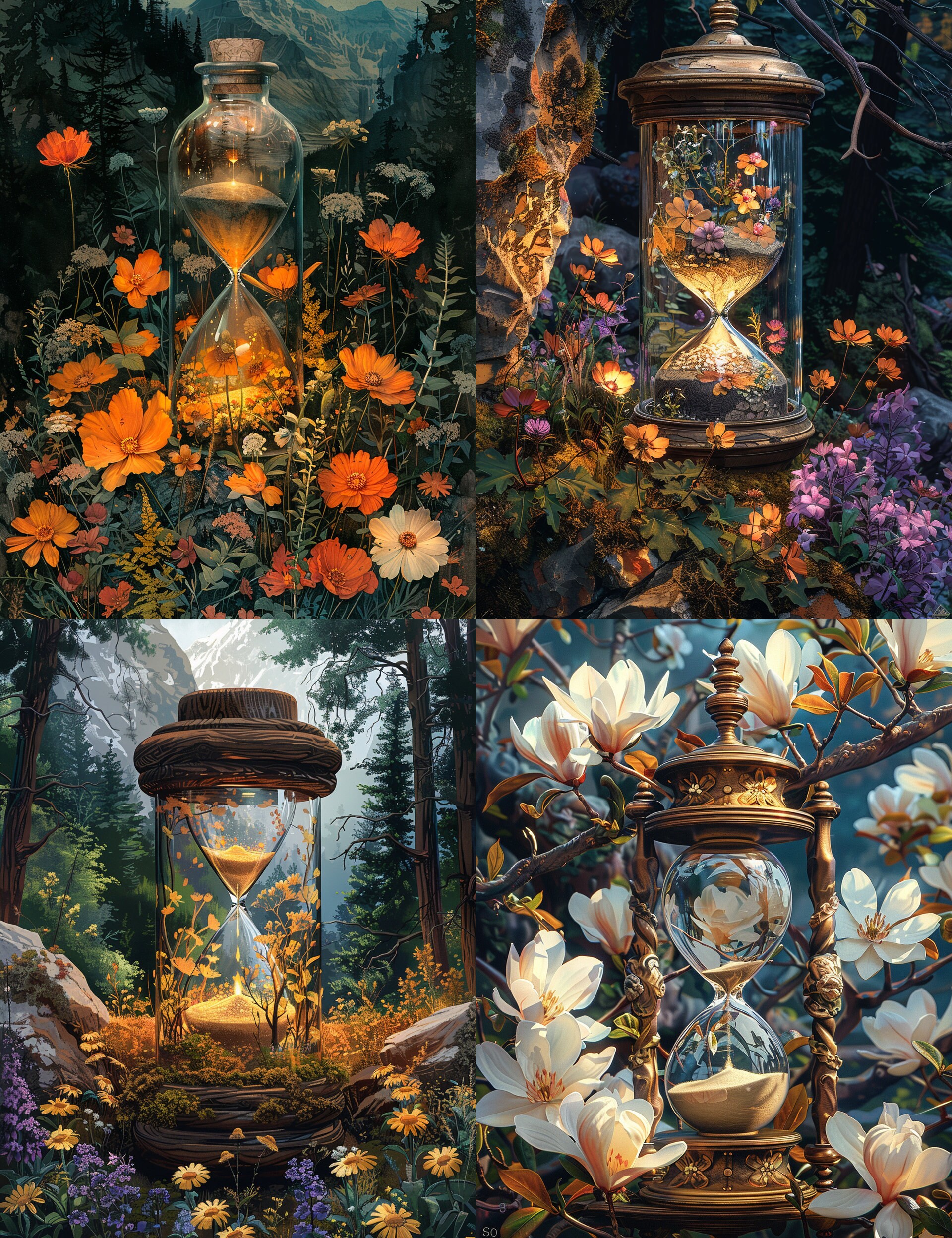 Magical Hourglass Coloring Pages Instant Download PDF Pages Coloring ...