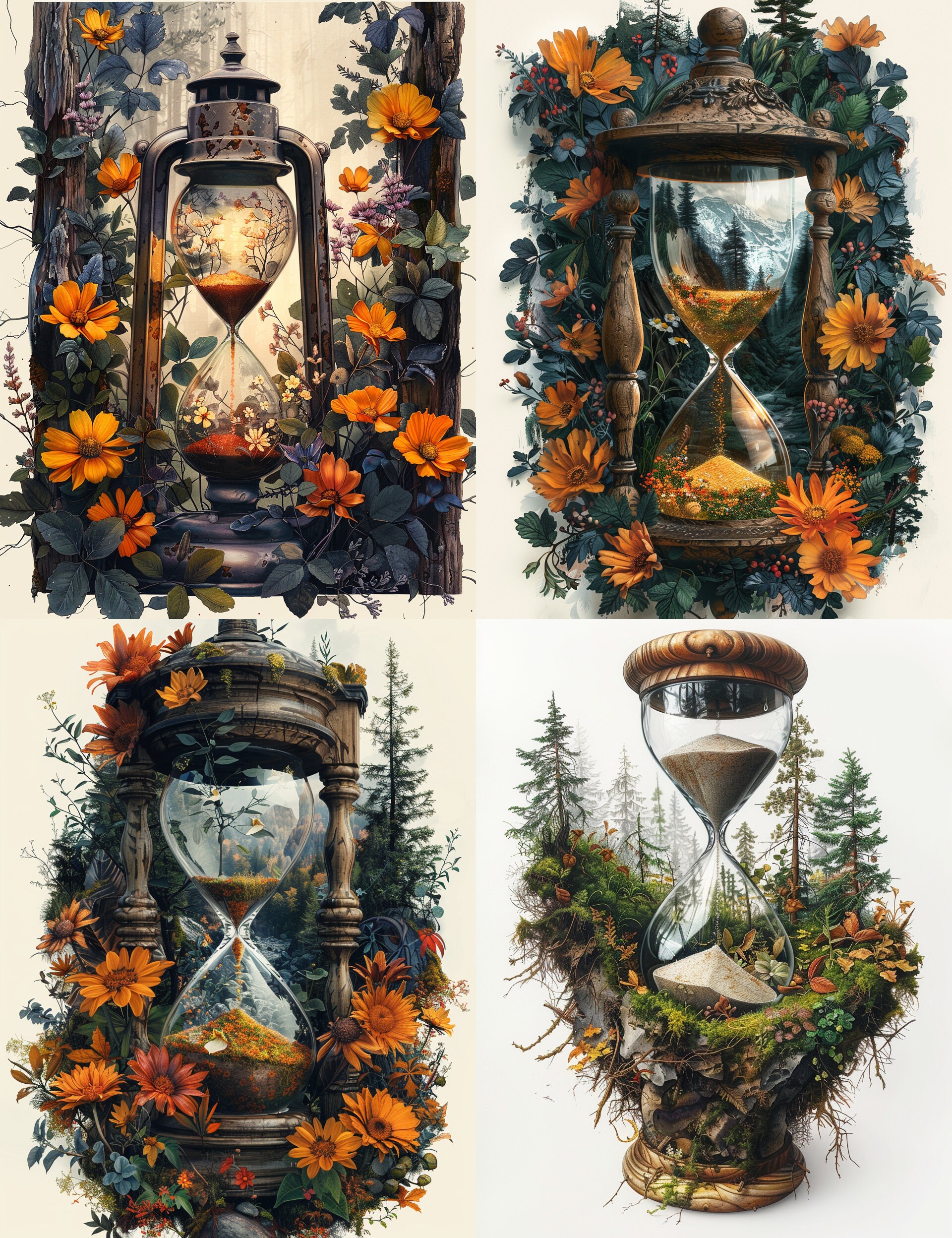 Magical Hourglass Coloring Pages Instant Download PDF Pages Coloring ...