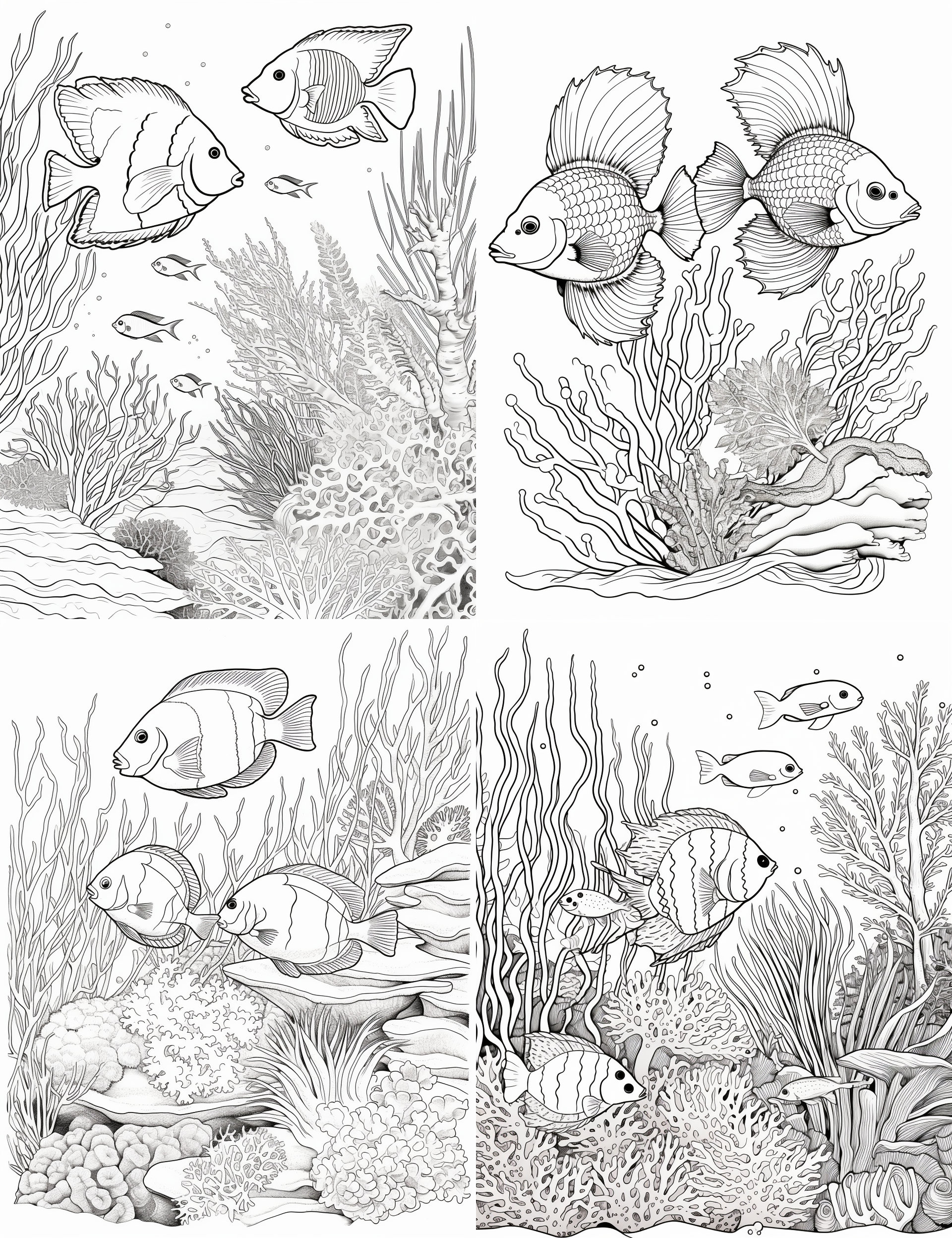 Coral Reef Coloring Pages 25 Instant Download PDF Pages Coloring Book ...