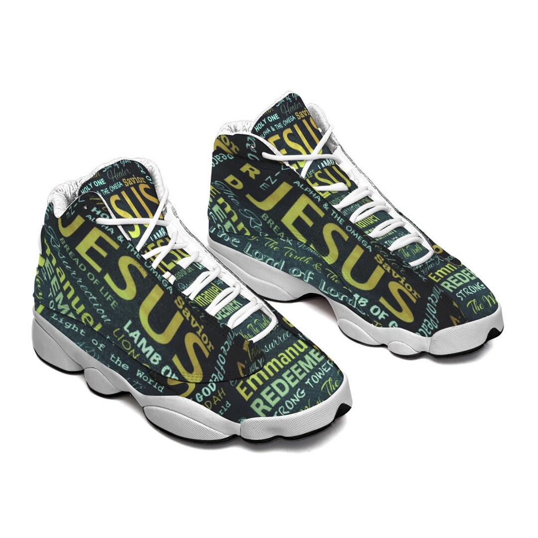Mens Curved Basketball Shoes With Thick Soles Jesus - Etsy
