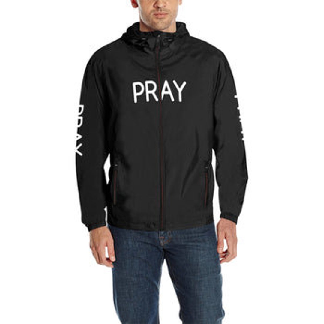 Men's CHRISTIAN Quilted Windbreaker PRAY - Etsy