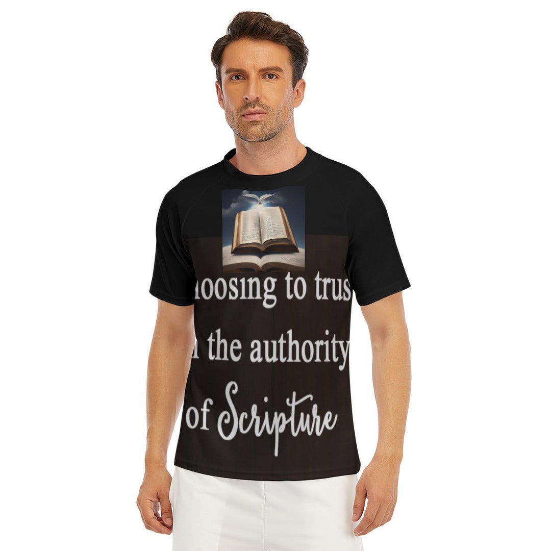 Mens T-shirt Clothing With Half Sleeves Scriptures - Etsy