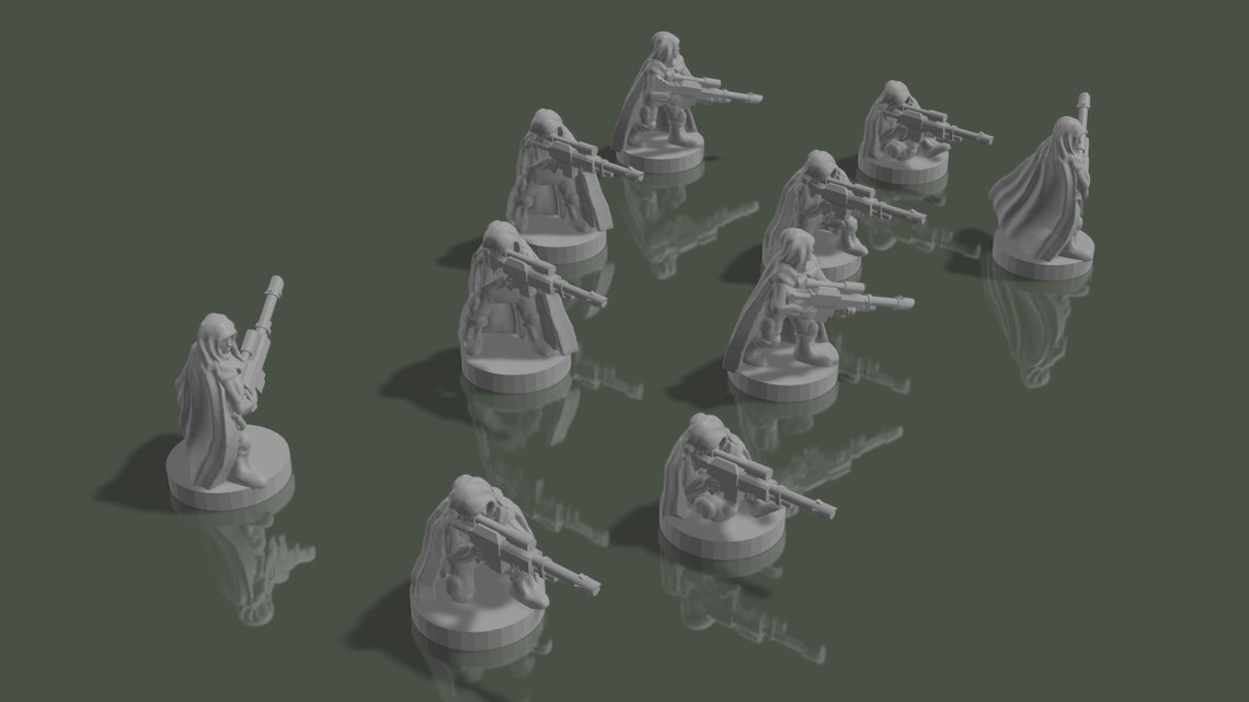 Epic 40k Scale Celtic Stealth Warriors Imperial Guard - Etsy