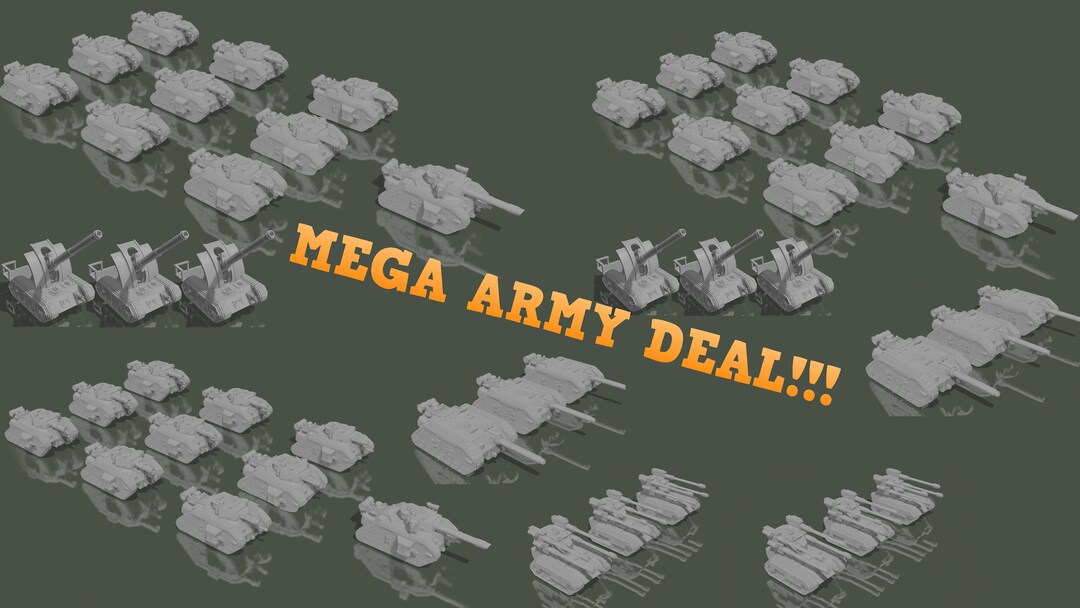 6-8mm Tank Army Bundle - Imperial Army - Mega Army Deal - Etsy