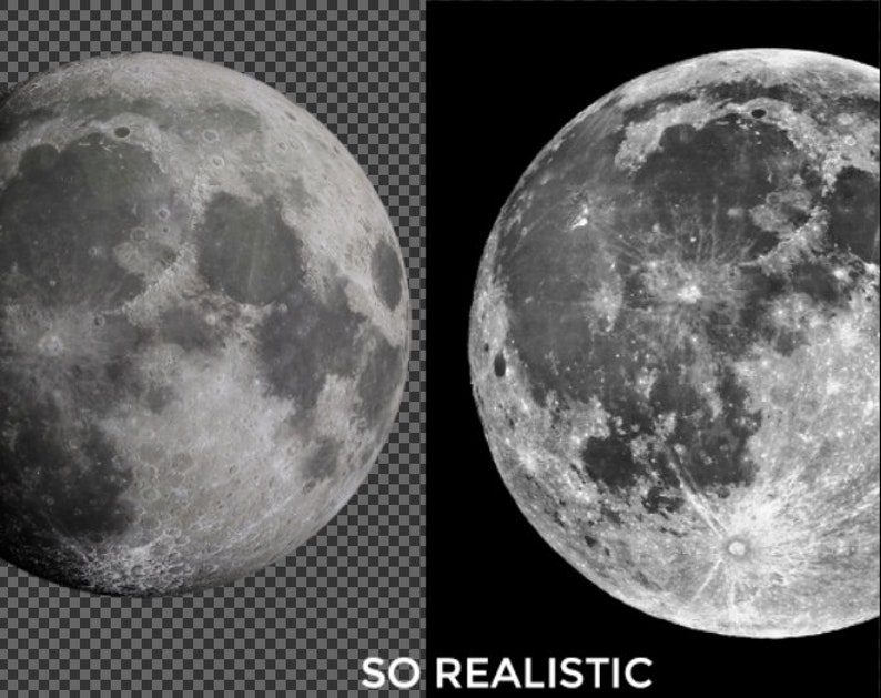 White Moon PNG , Instant download, design elements, Moon Phases clip ...