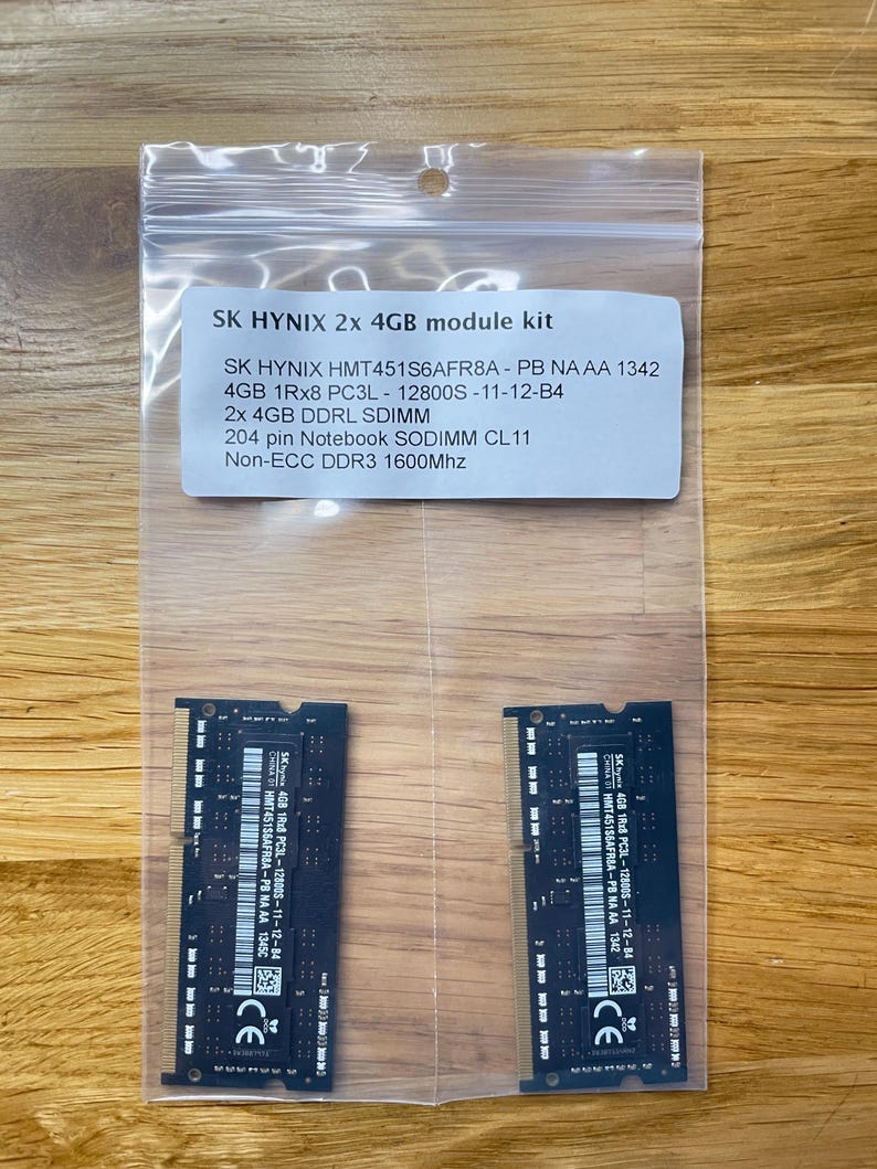SK HYNIX 2x 4GB Module Kit - Etsy