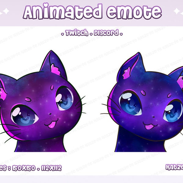 Animated cat emote for twitch, youtube and discord cute - Etsy.de Animated cat emote for twitch, youtube and discord cute - Etsy.de