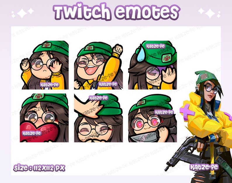 Valorant Killjoy Emote Pack | Girl Emote | Facepalm, Handsup, Love ...