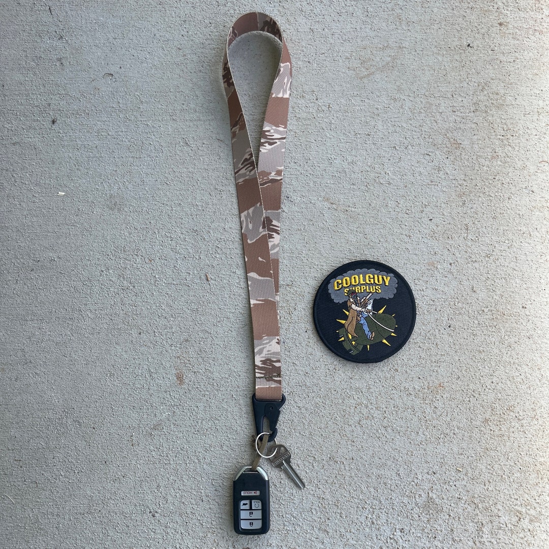 Custom Desert Tiger Stripe Camo Key Lanyard - Etsy