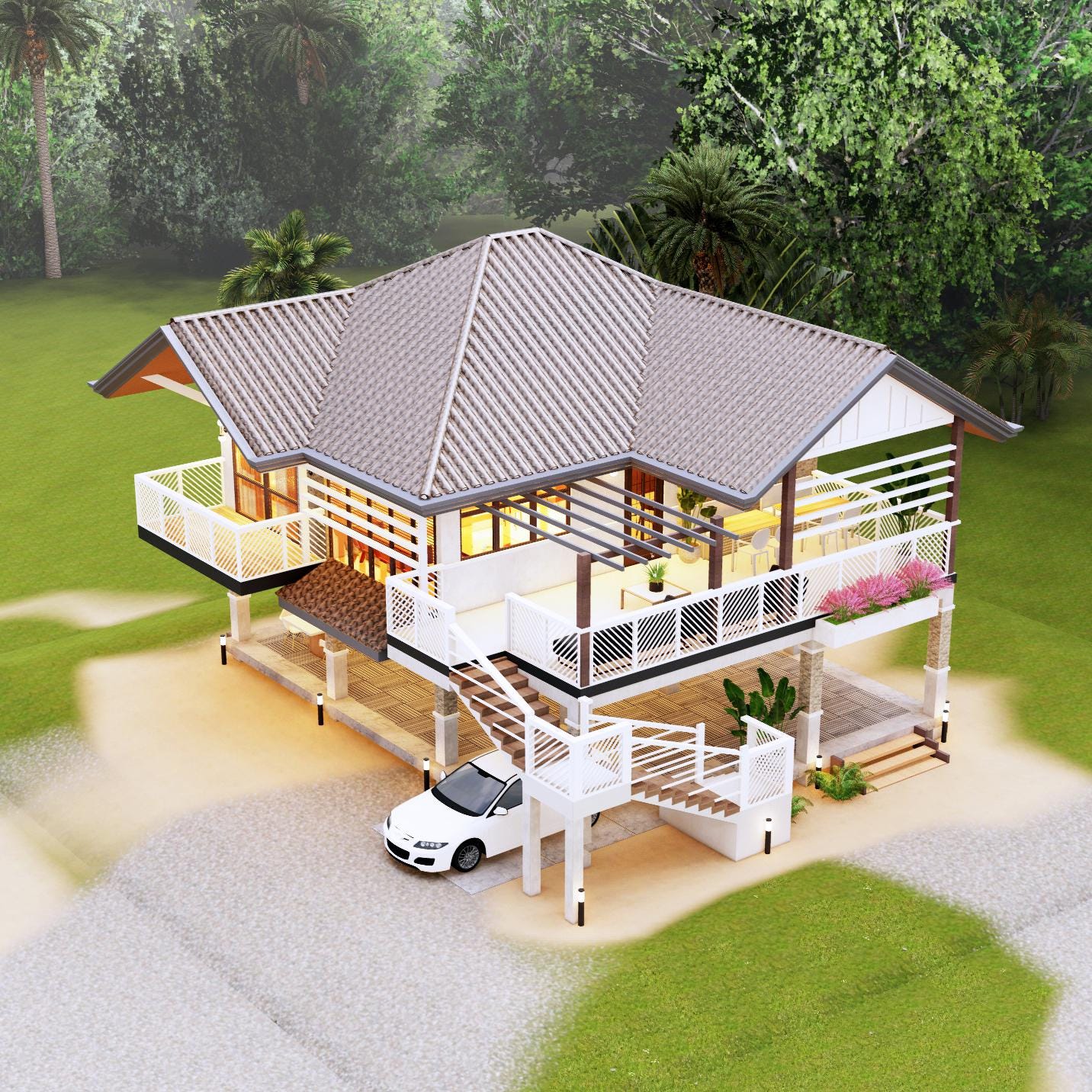 H00319| Simple House Plan | Modern 2-bedroom Layout | Instant Download ...