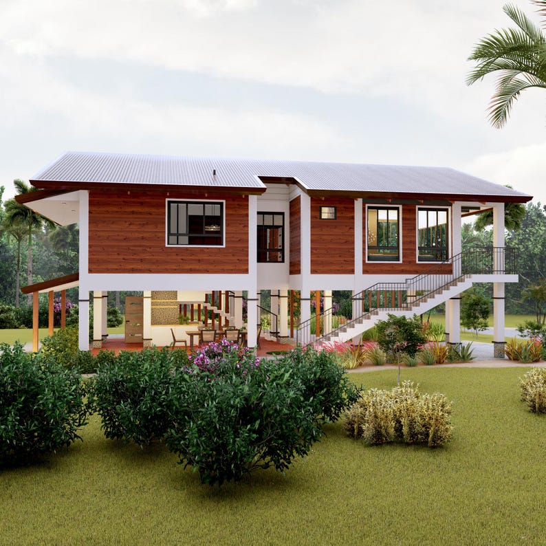 H00299| Simple House Plan | Modern 2-bedroom Layout | Instant Download ...