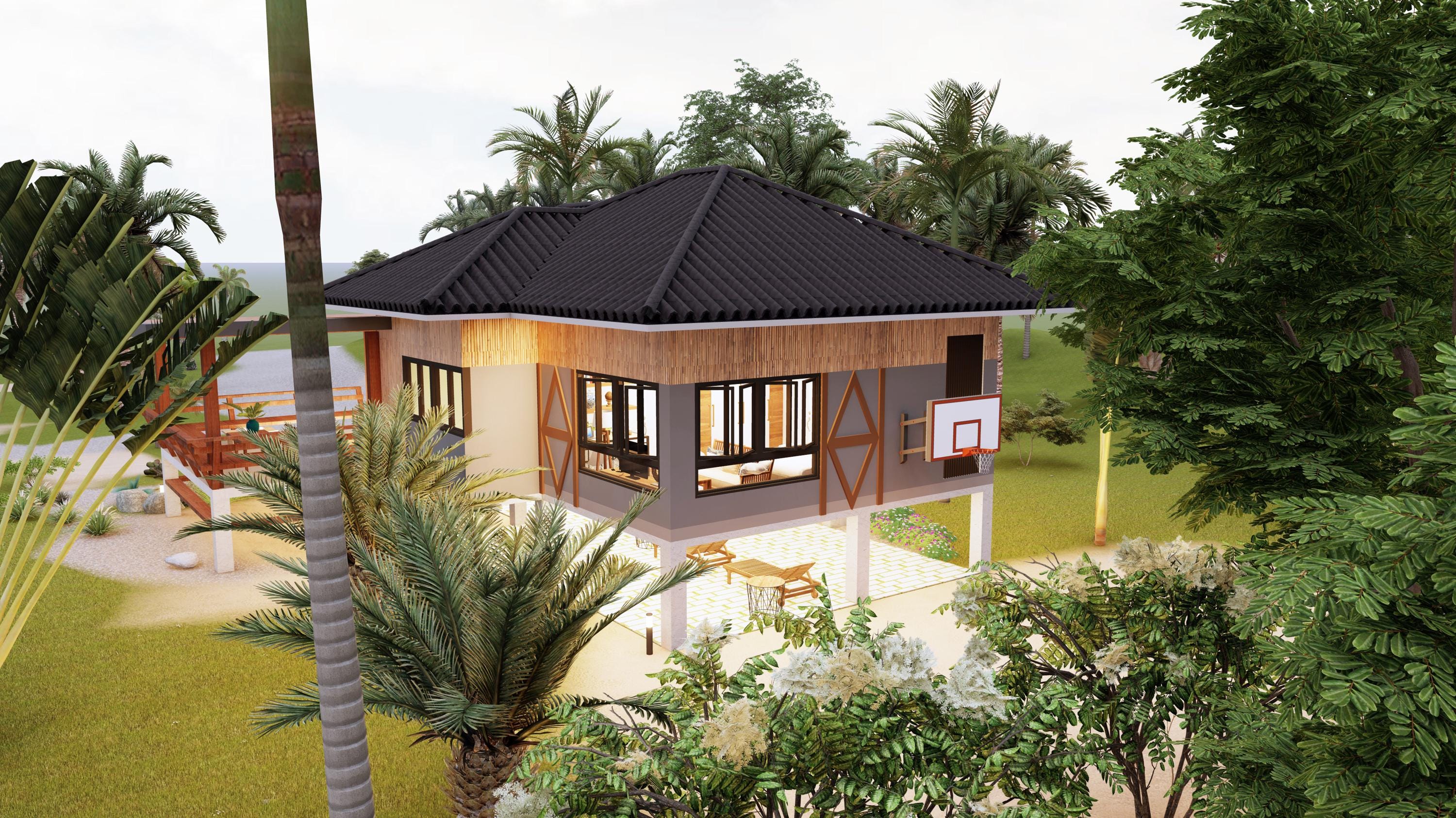 Modern 3-bedroom House Plan | Tropical Elevated Layout | Instant ...