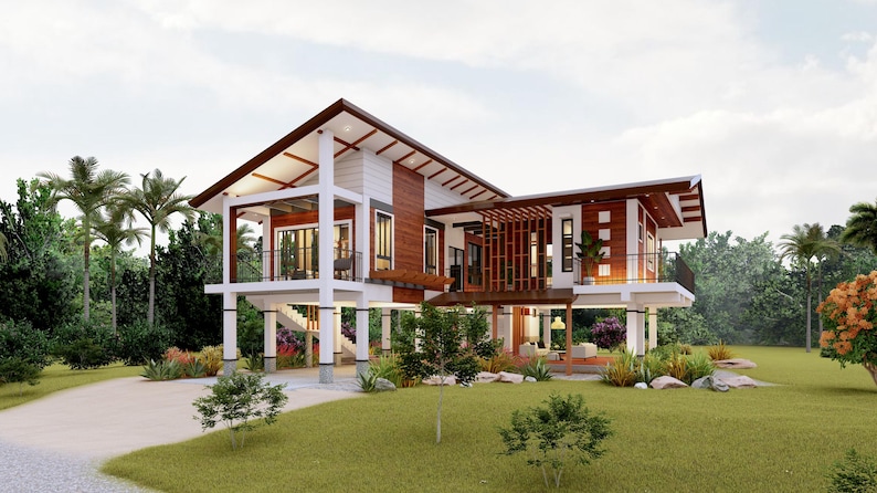 H00299| Simple House Plan | Modern 2-bedroom Layout | Instant Download ...