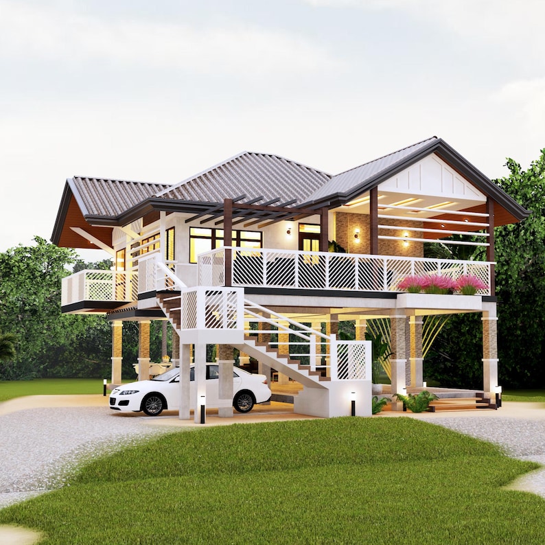 H00319| Simple House Plan | Modern 2-bedroom Layout | Instant Download ...