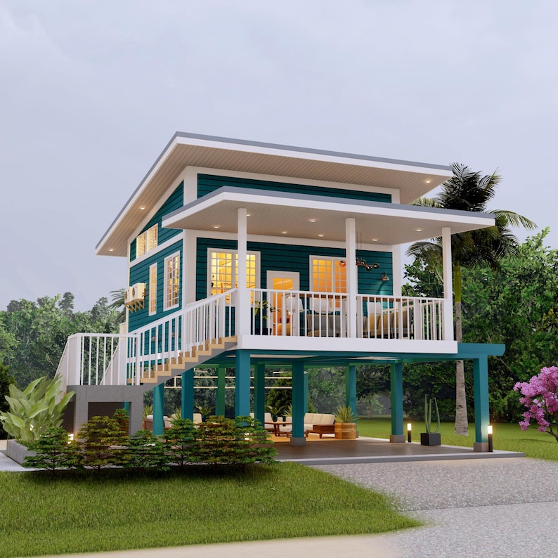 H00320| Simple House Plan | Modern 1-bedroom Layout | Instant Download ...