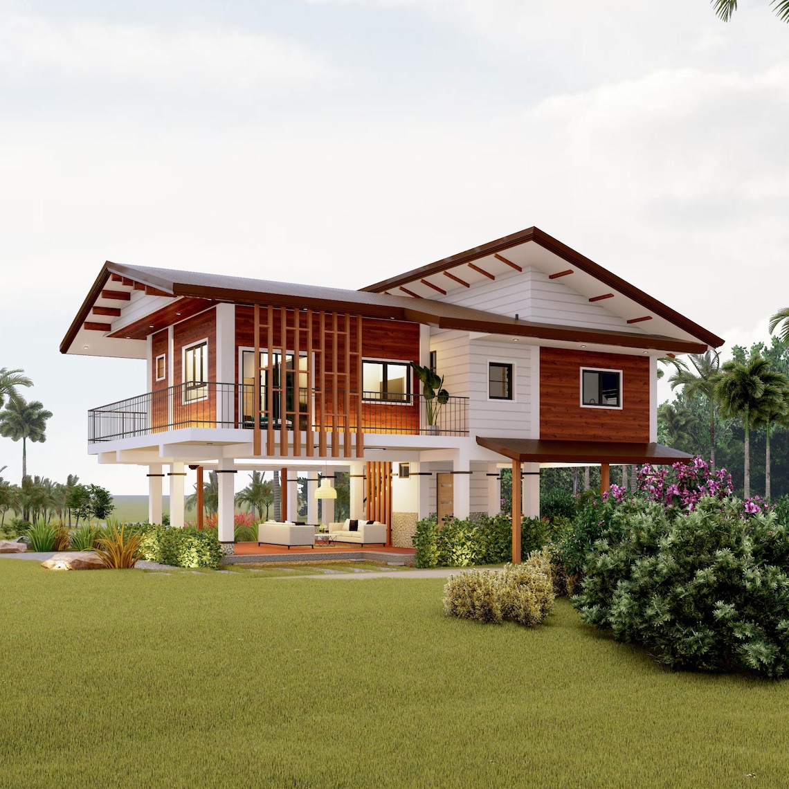 H00299| Simple House Plan | Modern 2-bedroom Layout | Instant Download ...