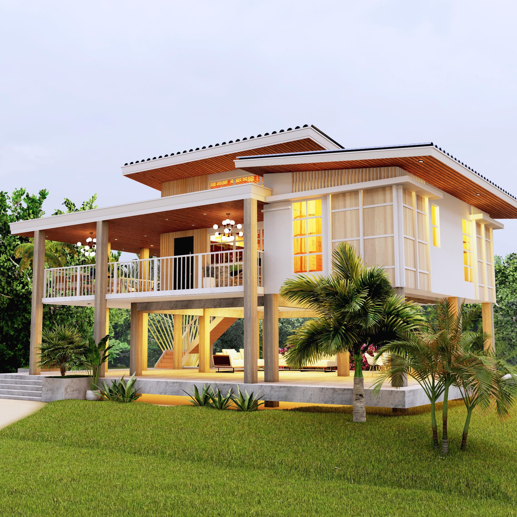 H00317| Simple House Plan | Modern 2-bedroom Layout | Instant Download ...
