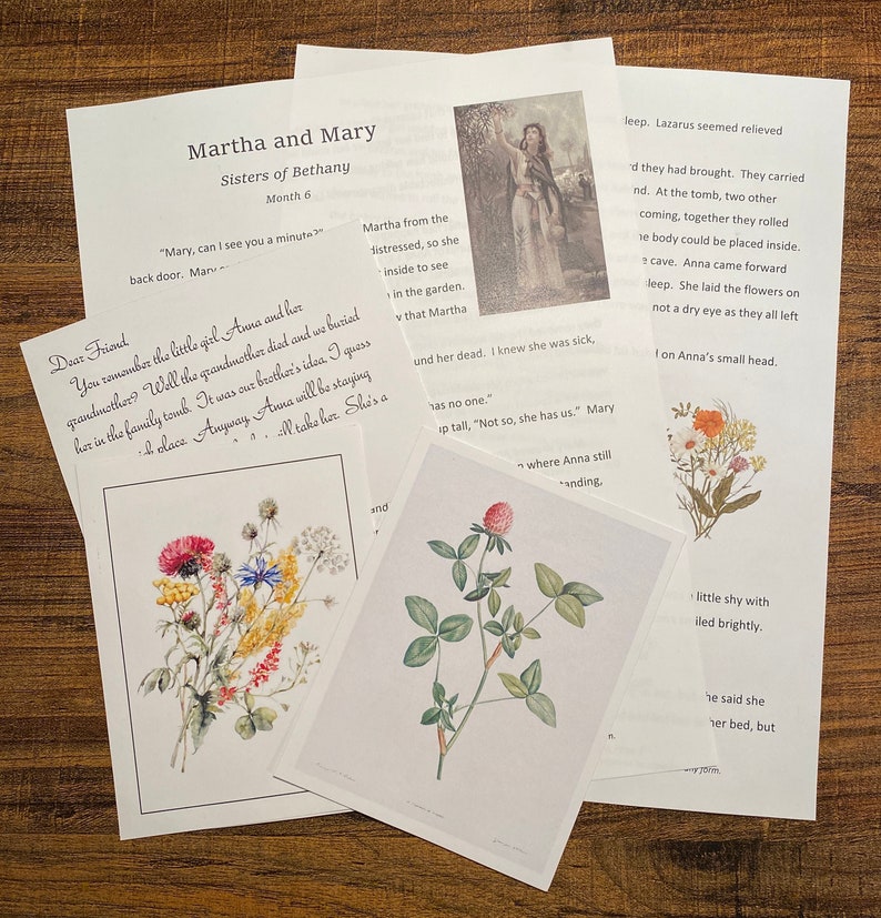 Martha and Mary, Sisters of Bethany, the Herb Letters, Monthly ...