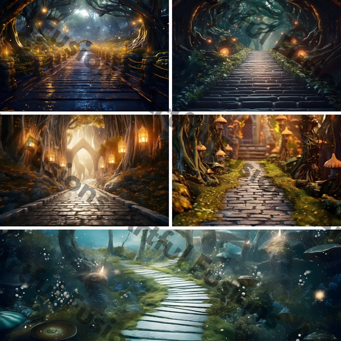 38 X Digital Backdrops, Fantasy Digital Backgrounds, Studio Backdrops ...