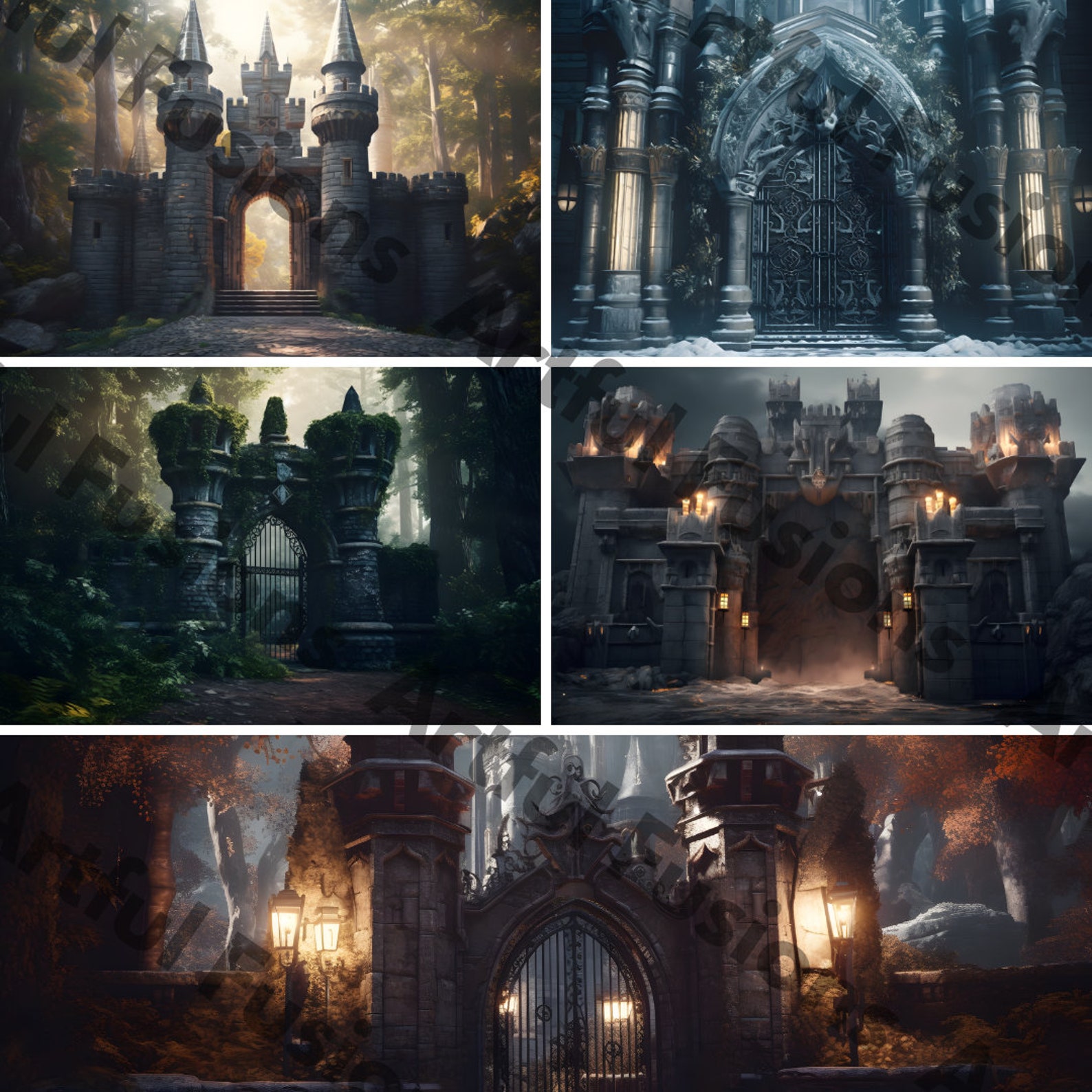 38 X Digital Backdrops, Fantasy Digital Backgrounds, Studio Backdrops ...