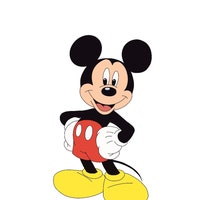 Cartoon Mickey Mouse Print, Kids Room Decor (digital Download) - Etsy