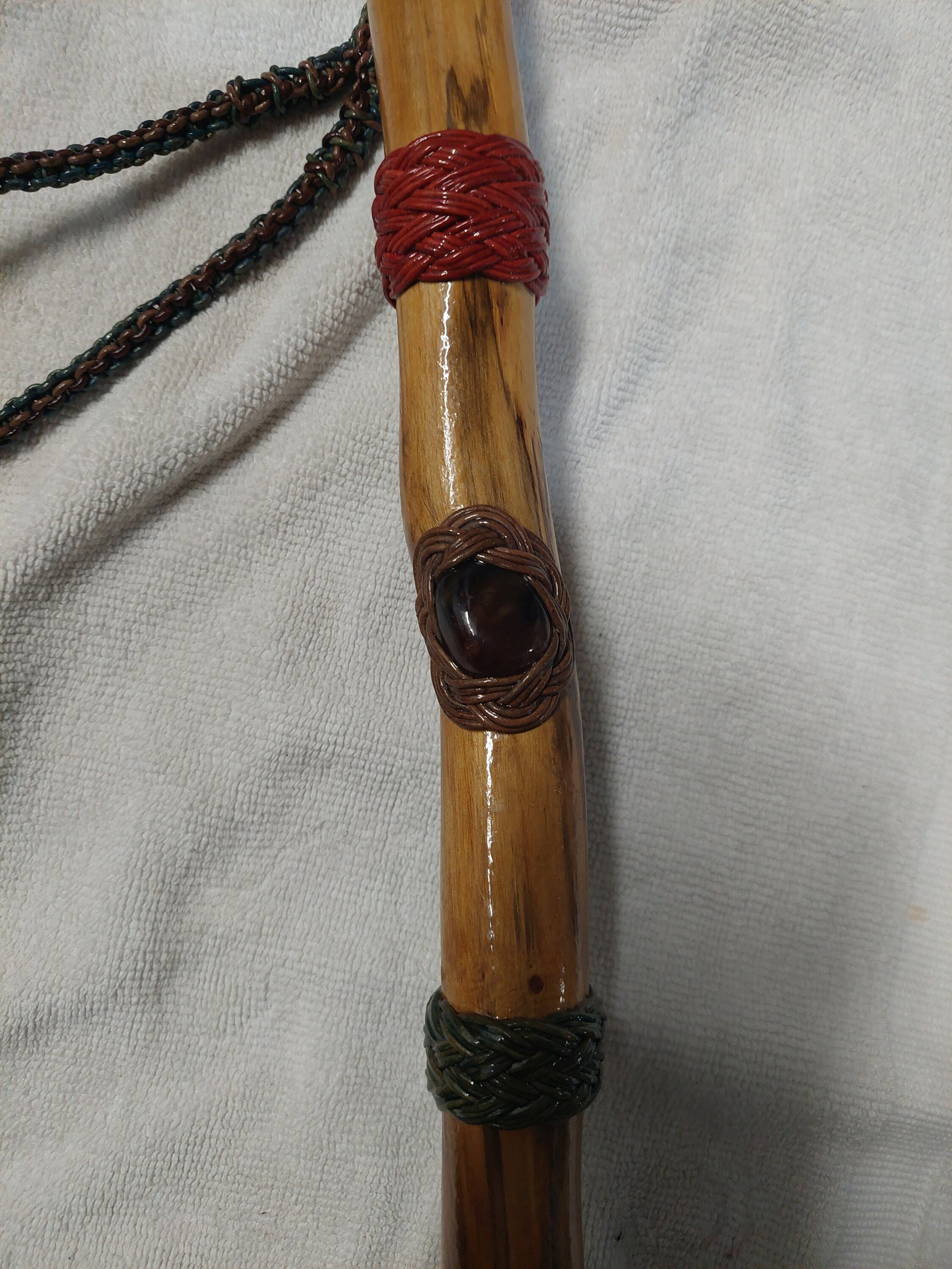 Wood Hiking Stick With Compass - Etsy