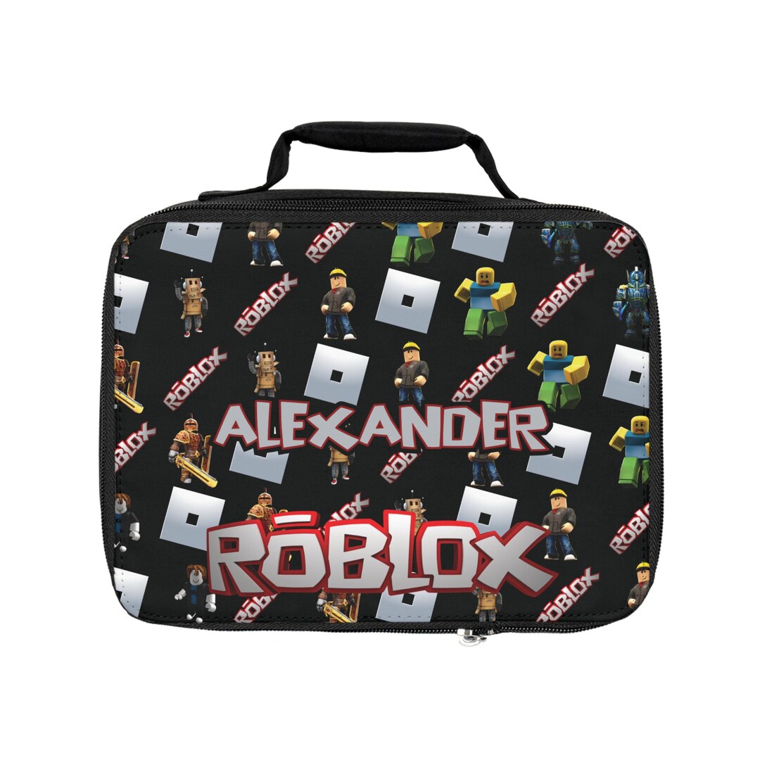 Roblox Lunch Bag With Name - Personalized Lunch Box for Kids With All ...