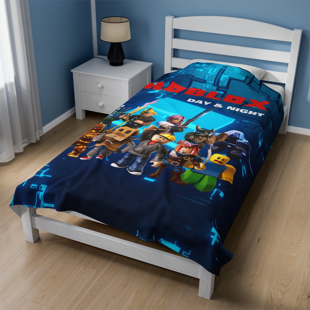 ROBLOX Velveteen Blanket Day Night Soft, Adjustable, in Two Sizes ...