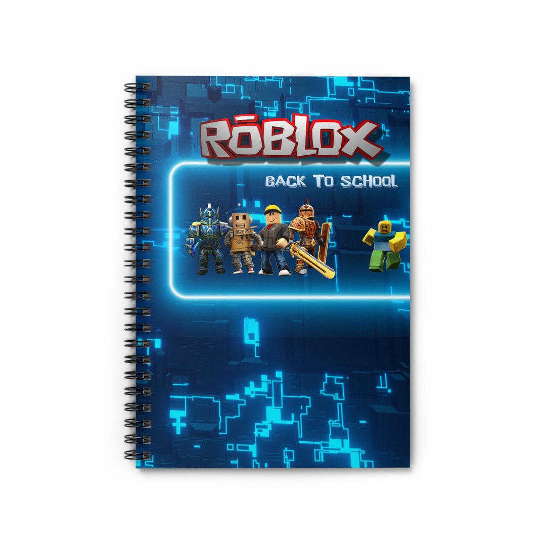 Roblox Notebook With Name, 6"x8", 118 Lined Pages, Spiral Bound - Etsy