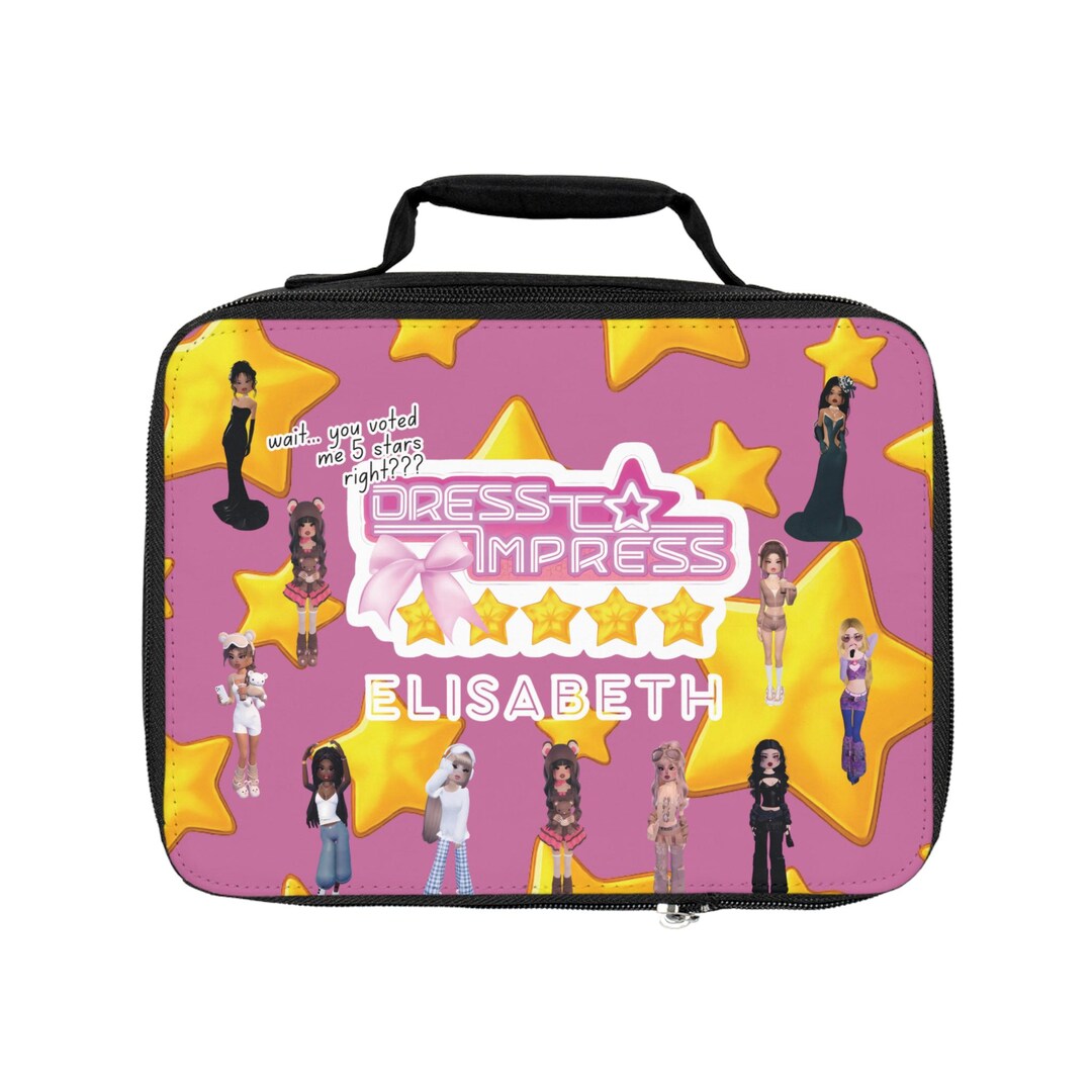Roblox Lunch Bag With Name "dress to Impress", Stylish Personalized ...