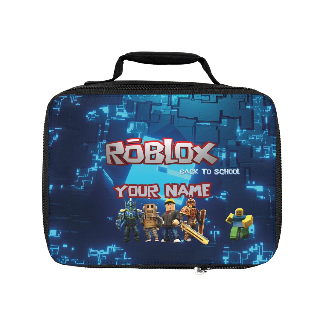 Roblox Lunch Bag With Name - Insulated Lunch Box With Roblox Characters ...